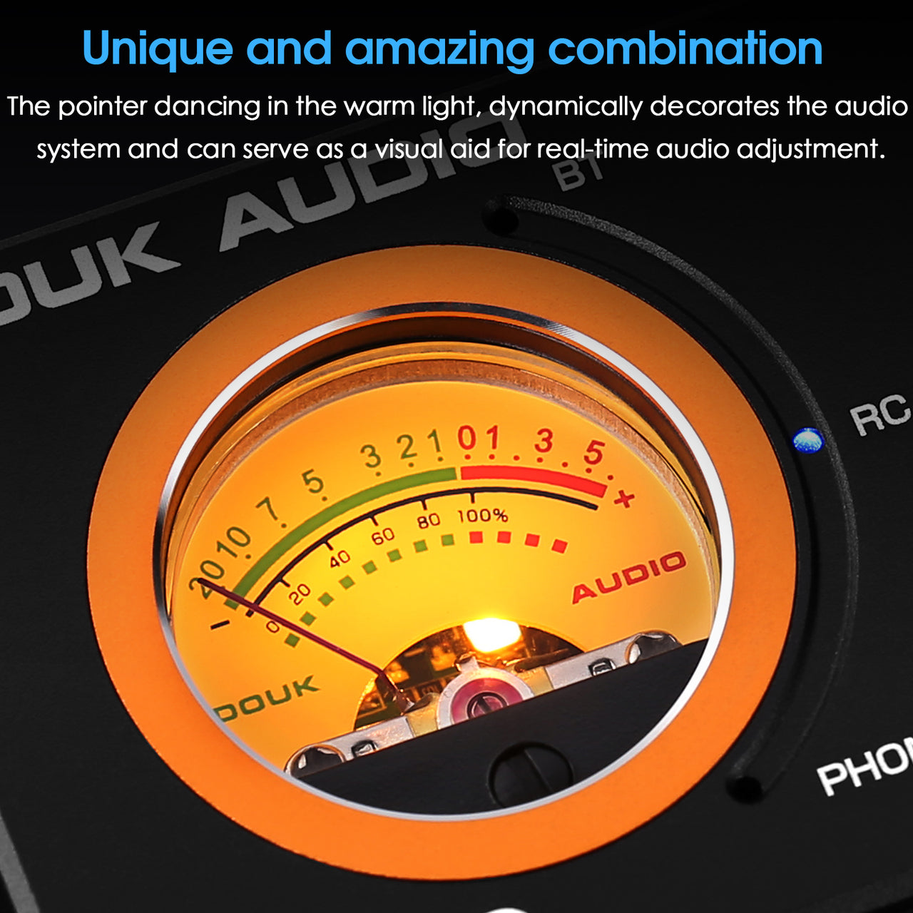 Douk Audio ST-01 PLUS HiFi Bluetooth TPA3255 Digital Amplifier VU Mete