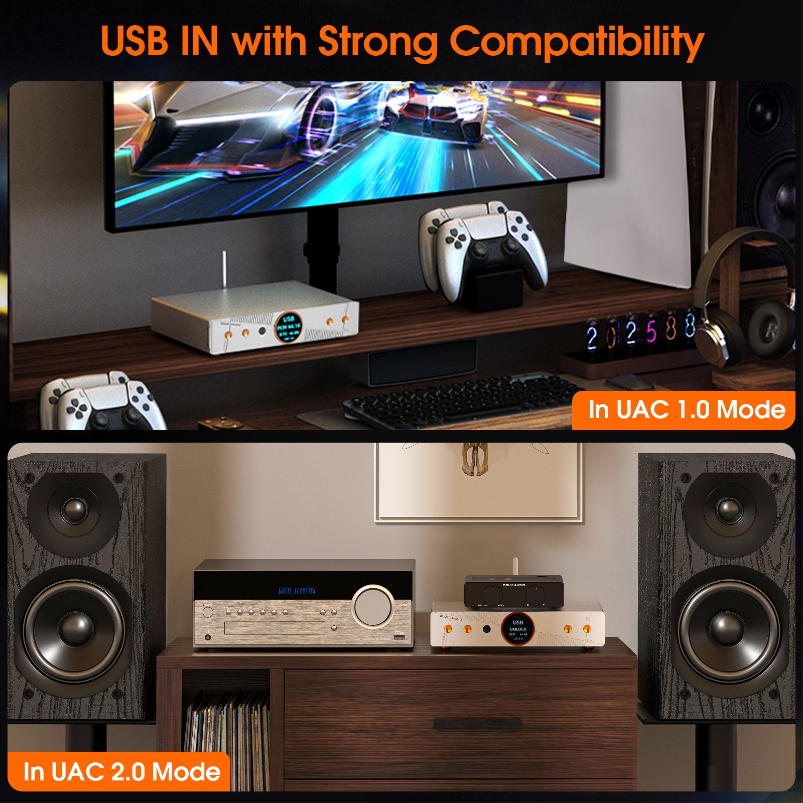 Douk Audio Q100 AK4499+AK4191 Fully Balanced Desktop DAC DSD512