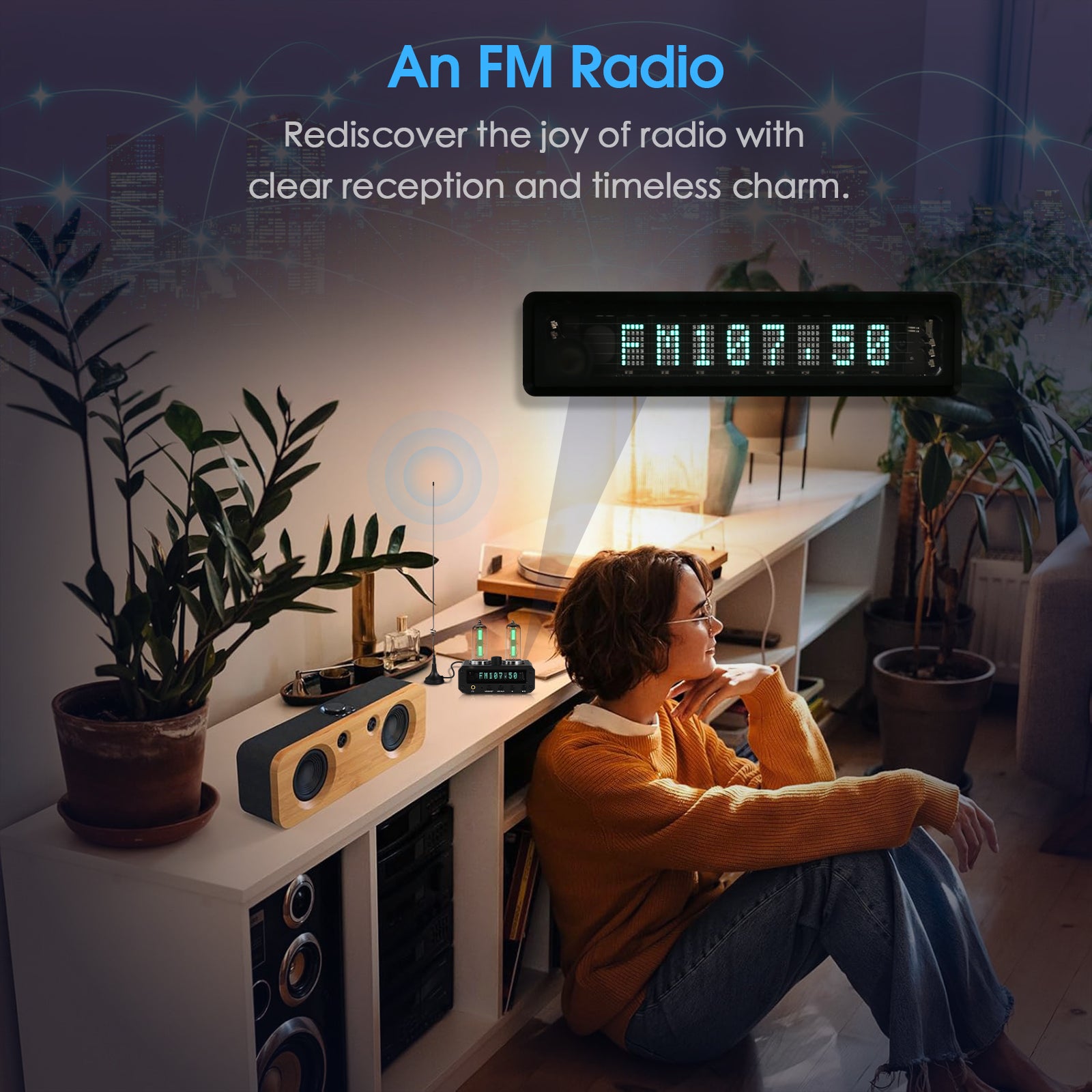 Douk Audio P2-FM Magic 6E2 Preamp Stereo Headphone Amp Sound Level Ind