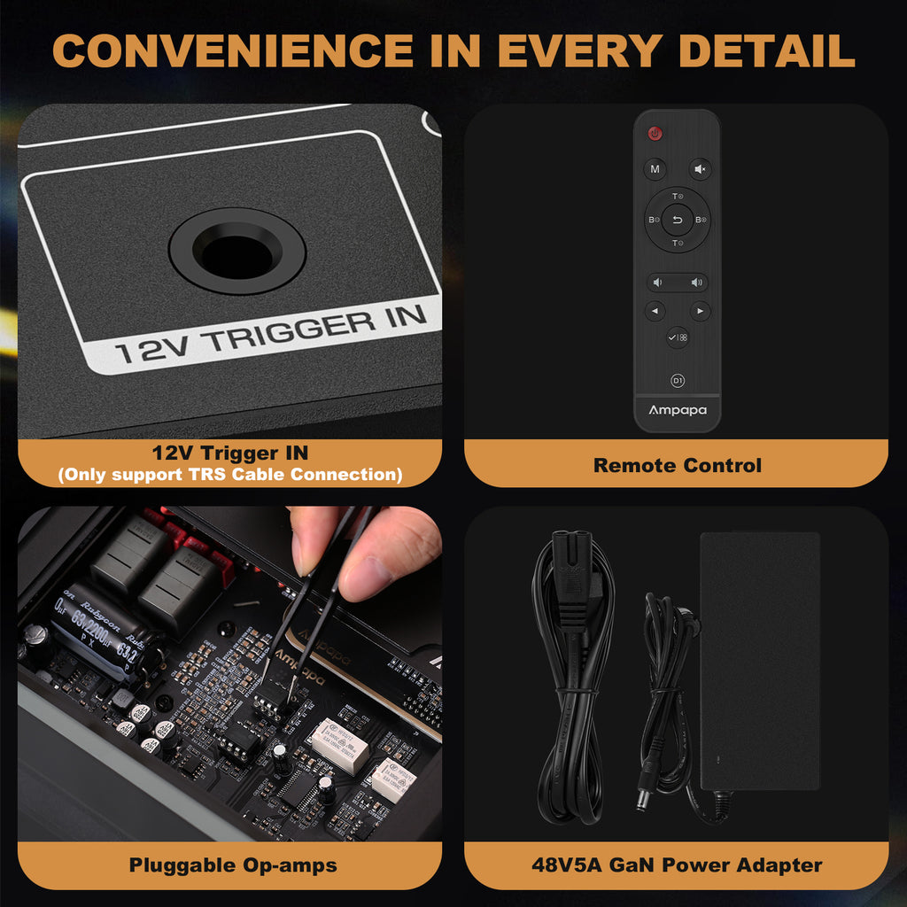 Ampapa D1 HIFI TPA3255 Amplifier with Digital VU Meter – Douk Audio