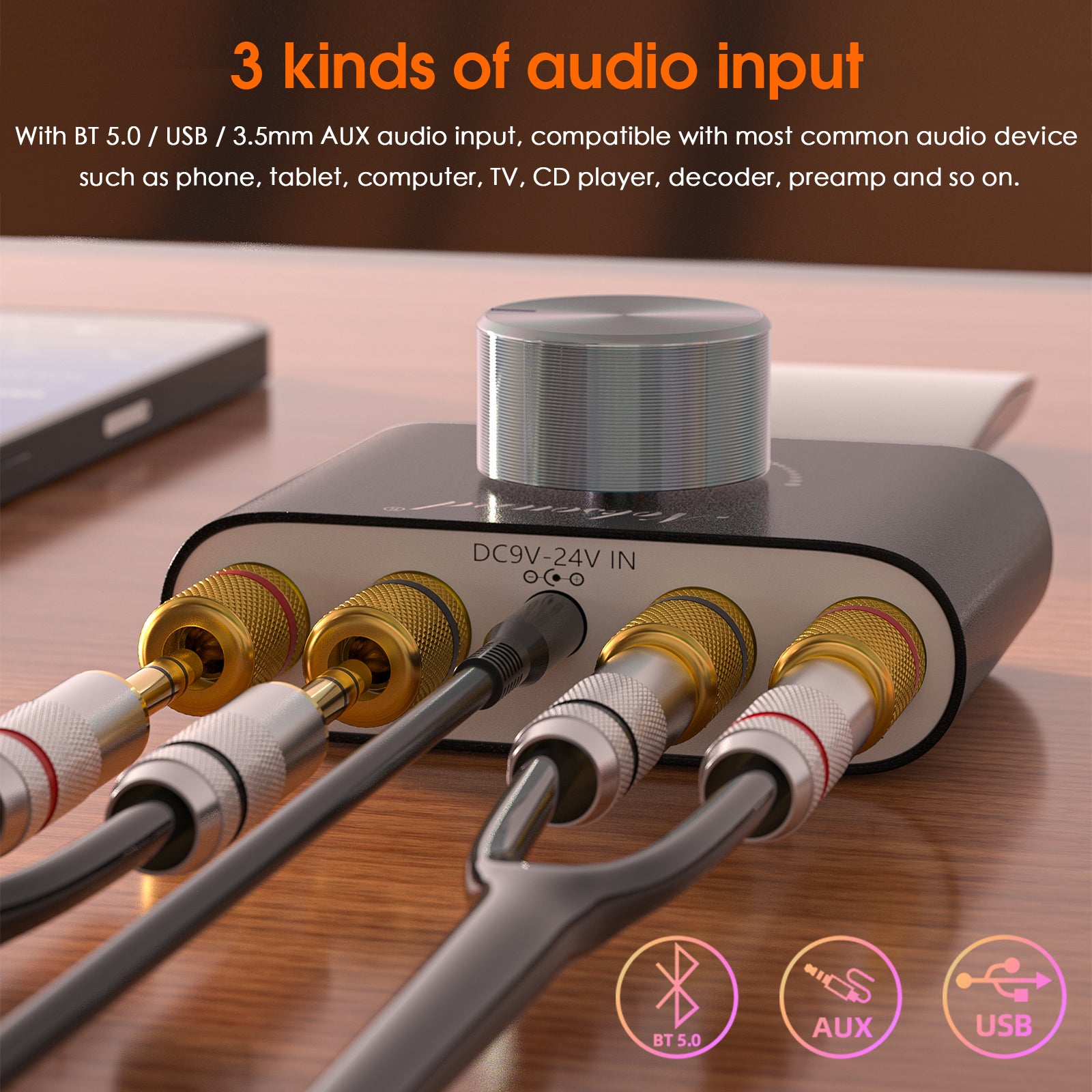Nobsound NS-01G PRO Mini Bluetooth 5.0 Digital Amplifier USB Sound Car ...