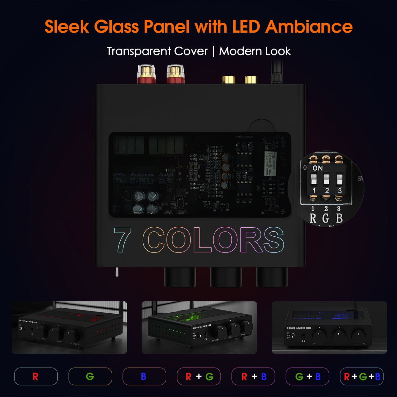 Douk Audio A5 PRO TPA3255 Bluetooth Amplifier HiFi Class D Stereo Audi