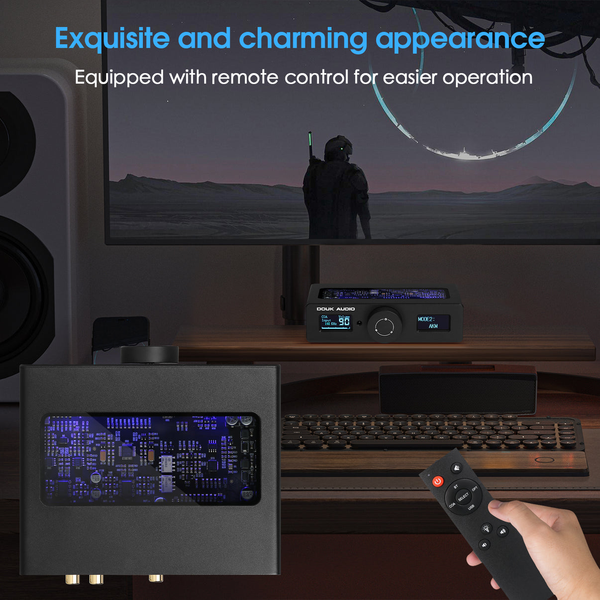 Douk Audio DAC-Q11 HiFi ESS9038Q2M+AK4493 USB DAC Audio Adapter COAX/O ...