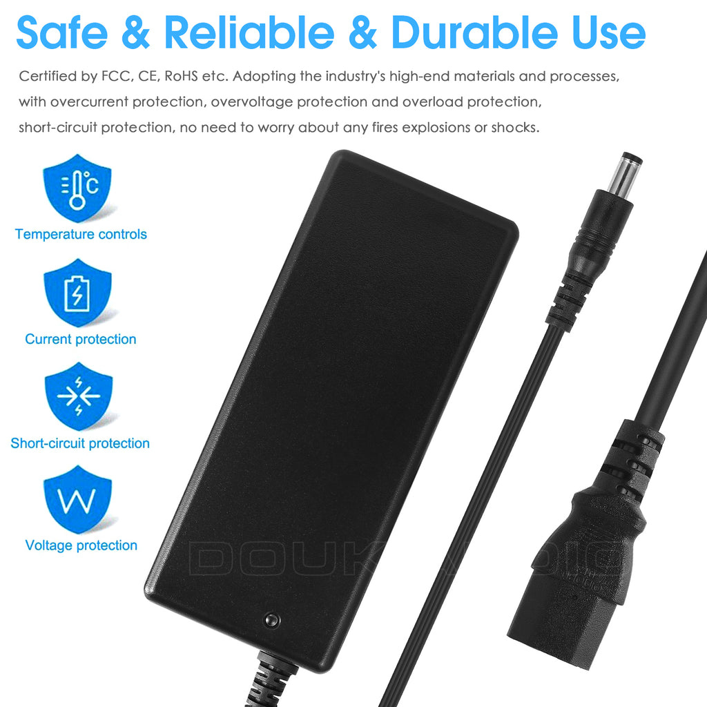 Douk Audio DC 19/24/32/36/48V Power Supply Adapter AC 100-240V Transfo