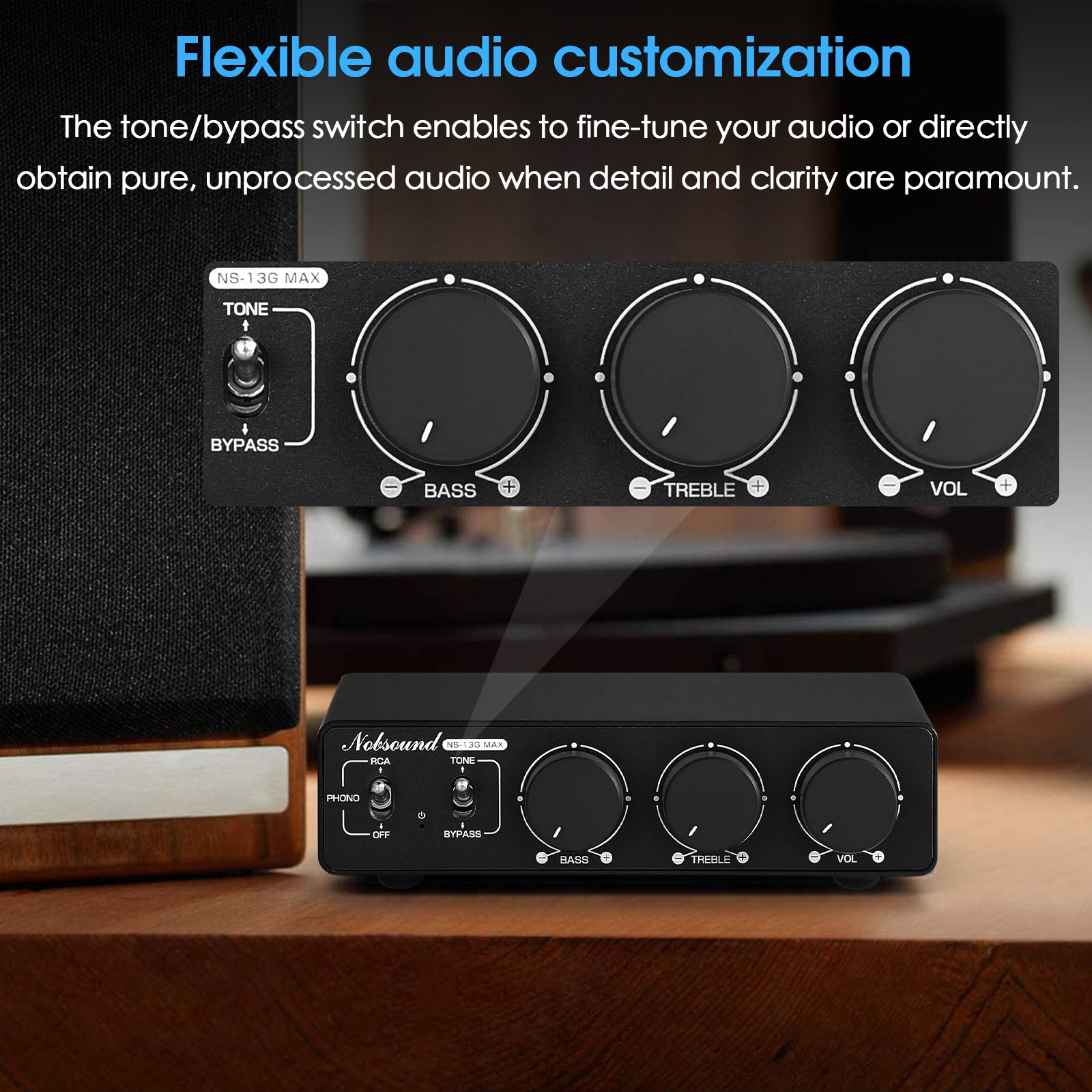 Douk Audio NS-13G MAX HiFi Mini 2-Channel Stereo Audio Amplifier Class