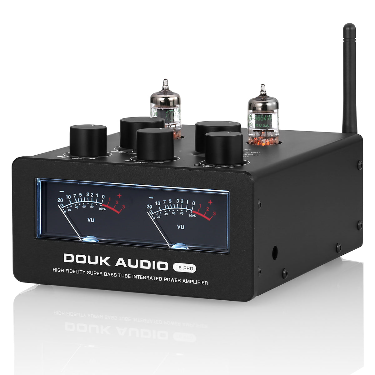 Douk Audio T6PRO HIFI TPA3255 Bluetooth Tube Amplifier with VU Meter 3 ...