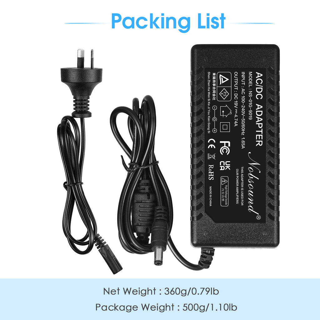 Douk Audio DC 19/24/32/36/48V Power Supply Adapter AC 100-240V Transfo