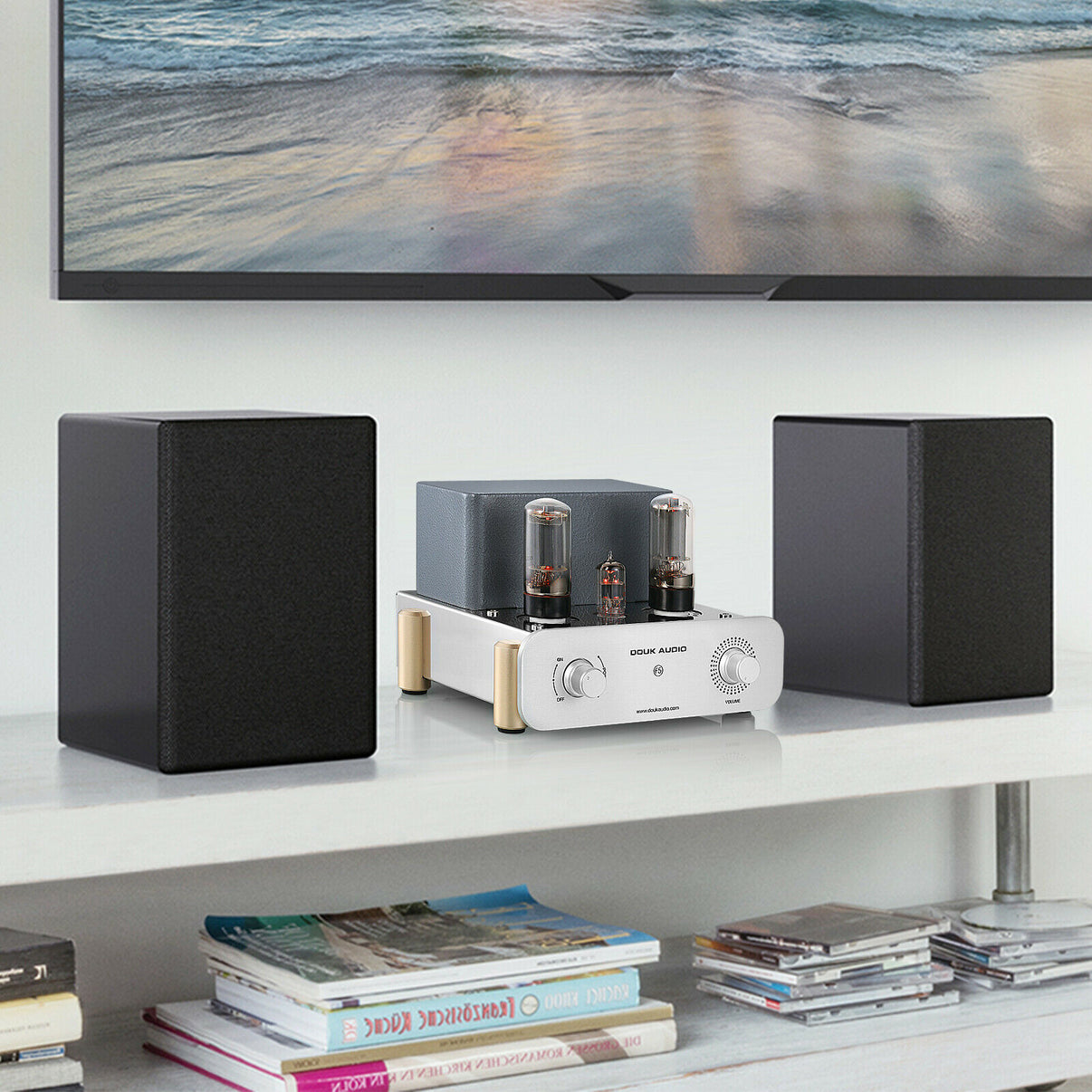Douk Audio F5 HiFi Vacuum Tube Amplifier Pure Class A Single-ended Ste ...