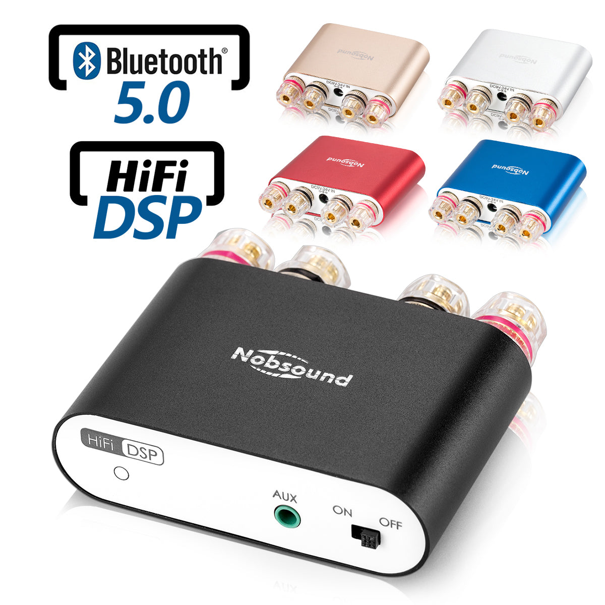 Nobsound NS-10G PRO Mini Bluetooth 5.0 Digital Amplifier DSP HiFi Ster ...