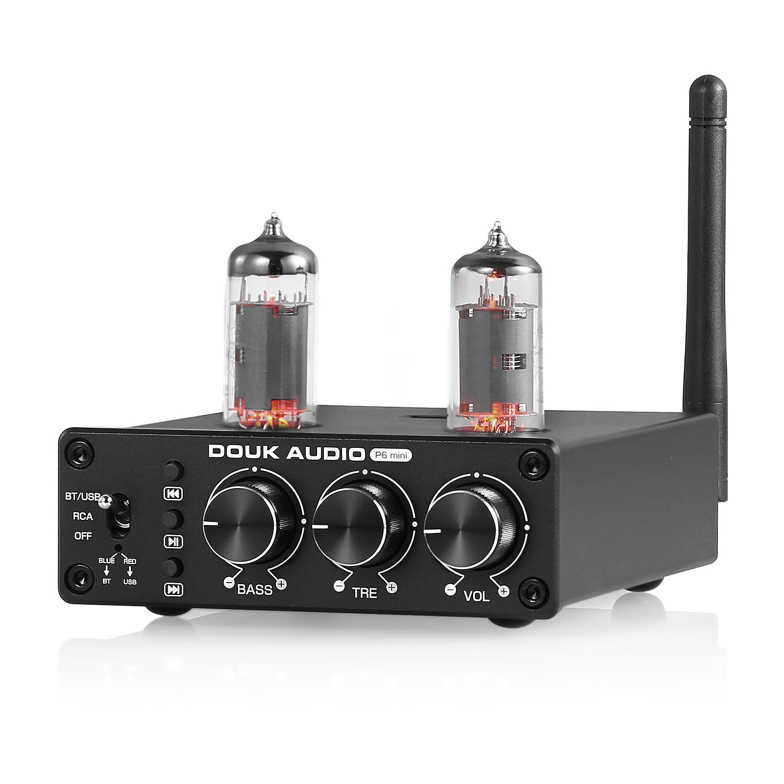 Douk Audio P6 MINI HiFi Vacuum Tube Preamp Bluetooth Stereo Audio Pre-