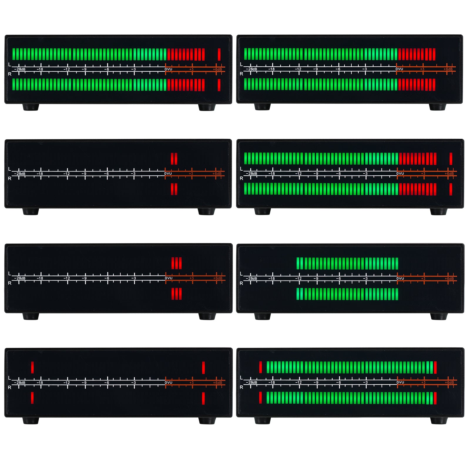 Douk Audio VU56PRO MIC+LINE Stereo RGB LED Sound Level Meter Audio Spl