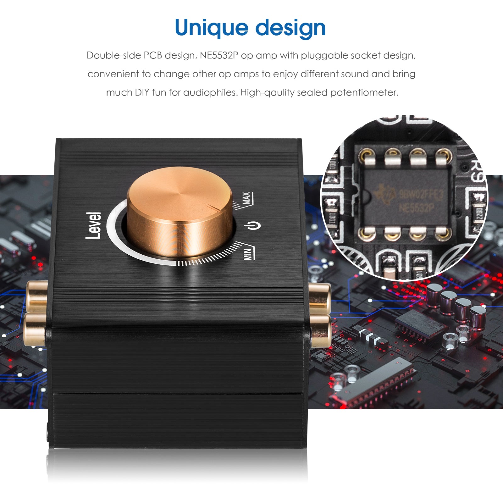 Douk Audio L1 Mini Stereo Line Level Booster Amplifier Audio Preamp 20