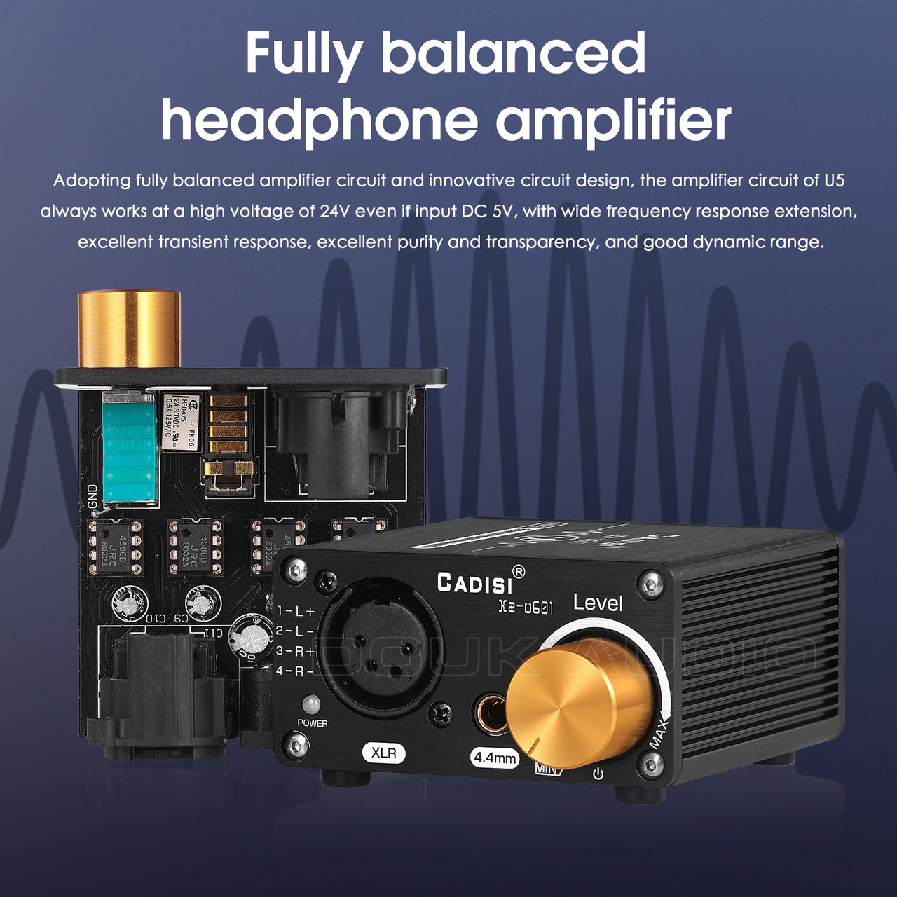 Douk Audio U5 Mini Fully Balanced Headphone Amplifier for XLR / 4.4mm